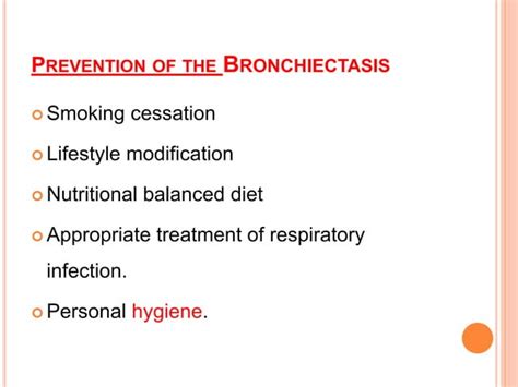 Bronchiectasis Nursing Management Pptx Lung And Respiratory