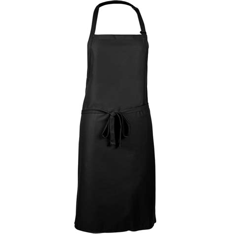 Mercer Culinary M61120bk Genesis Black Customizable Poly Cotton Bib