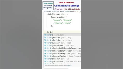 Java Program 104 Concatenate Strings Using Stream Api Shorts Youtube