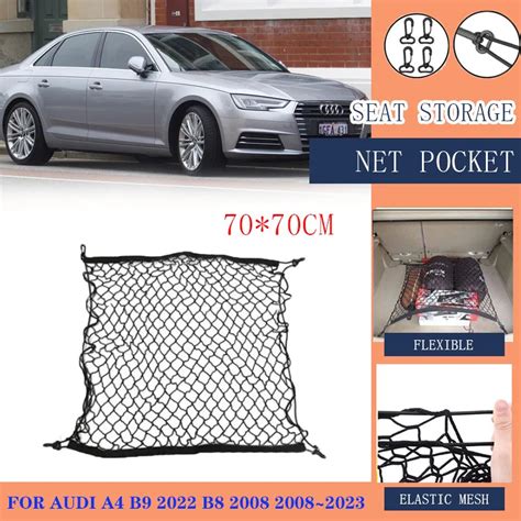 for audi a4 s line b9 2013 2022 b8 2008 2008 2023 car trunk net hooks