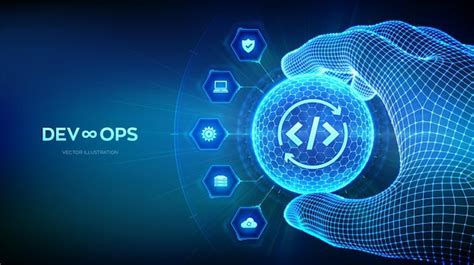 Premium Vector Devops Agile Development Optimization Concept In The