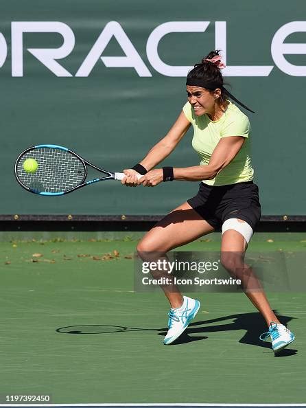 Wta Tennis Player Ana Sofia Sánchez Returns The Ball In A Match News Photo Getty Images