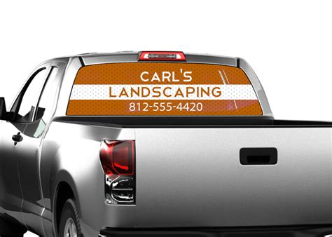 Truck Window Graphics Truck Window Decals Signazon