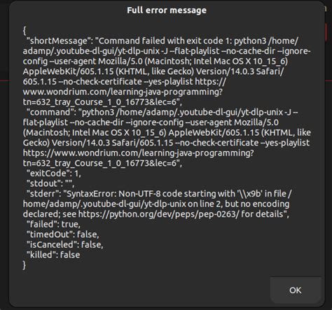 Execa Error Encoding Error Is What It Seems · Issue 462 · Jely2002