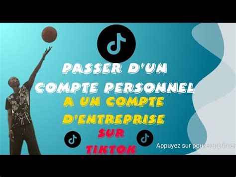PASSER D UN COMPTE PERSONNEL À UN COMPTE ENTREPRISE SUR TIKTOK YouTube