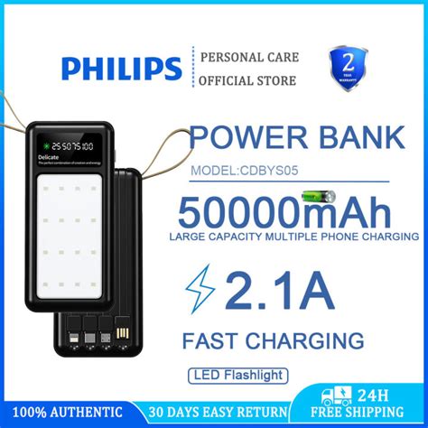 Philips Power Bank 50000mah Original Fast Charging Led Display And