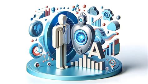 3d ai optimization marketing metrics icons for vector designs on white