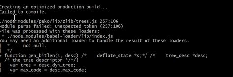Nodemodulespakolibzlibtreesjs Module Parse Failed · Issue 262
