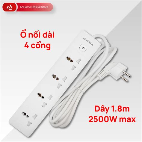 Ổ Cắm điện đa Năng 2500w Anhome G Series Tích Hợp Usb Typec 12w Thiết