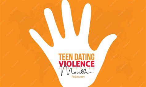Premium Vector National Teen Dating Violence Awareness Month Design