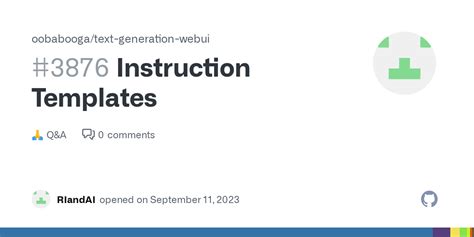 Instruction Templates · Oobabooga Text Generation Webui · Discussion