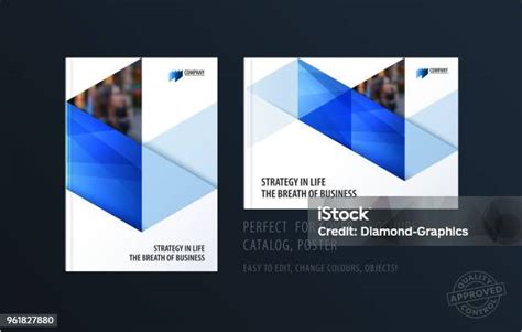Templat Segitiga Desain Brosur Set Abstrak Modern Berwarnawarni Laporan