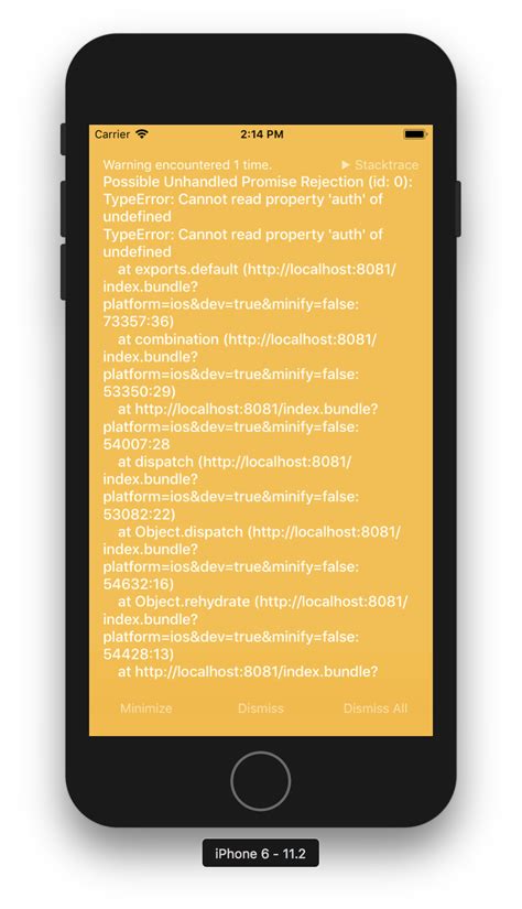 Ios Stable React Native App Suddenly Showing White Screen Stack