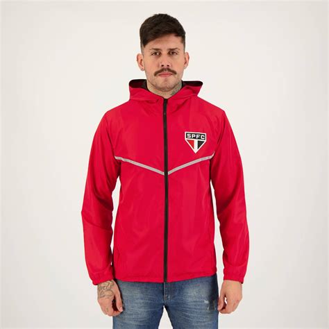 Jaqueta Corta Vento São Paulo Avatar Vermelha FutFanatics