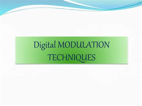 Digital Modulation Ppt