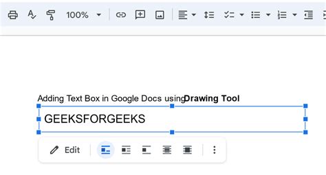 How To Add A Text Box In Google Docs GeeksforGeeks