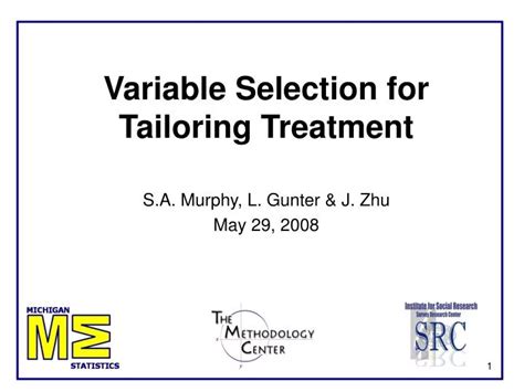 Ppt Variable Selection For Tailoring Treatment Powerpoint