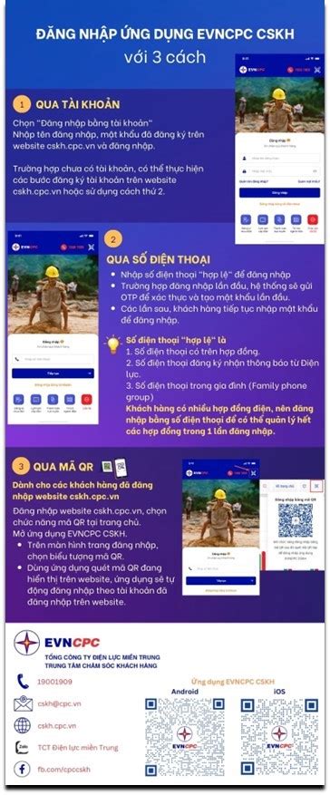 Hướng Dẫn đăng Nhập Website Và Ứng Dụng Evncpc Cskh