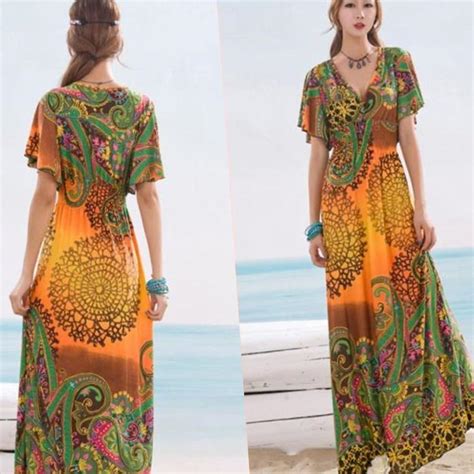 Plus Size Boho Maxi Dresses Pluslookeu Collection