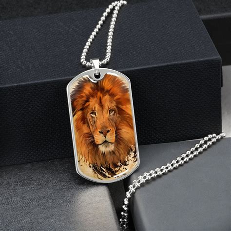 Lion Of Judah Necklace Lion Pendant Yahshua Hebrew Israelite Etsy