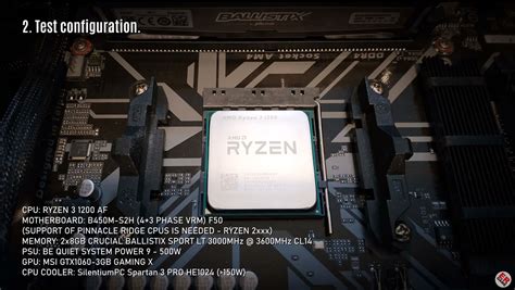 Ryzen 3 1200 AF, переведенный на техпроцесс 12 нм, разгоняется до 4 ГГц ...