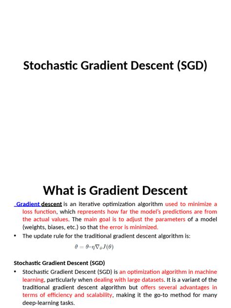 Stochastic Gradient Descent Pdf
