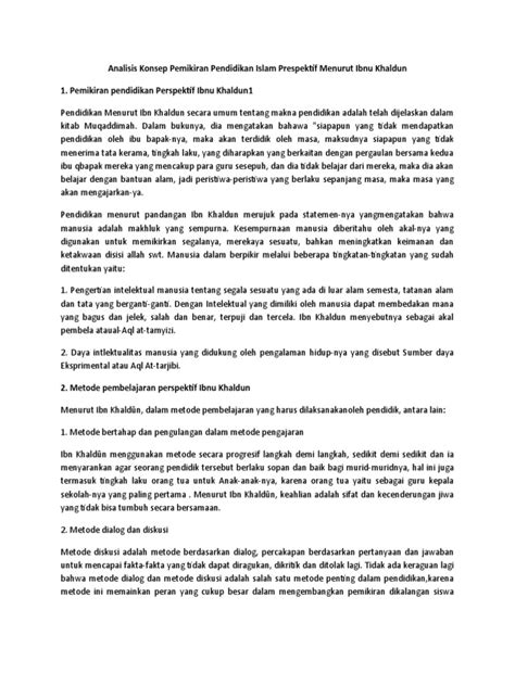 Ibnu Khaldun | PDF | Filsafat | Sains & Matematika