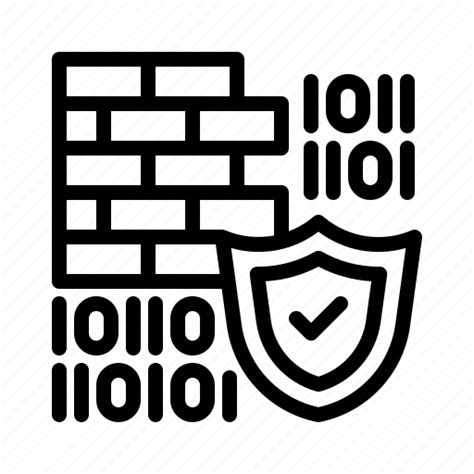 Firewall Security Protection Network Safety Icon Download On