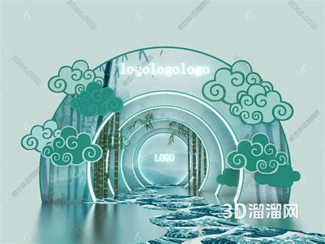 新中式美陈3d模型