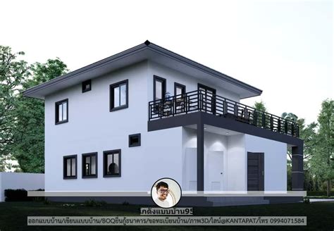 P 1249 แบบบ้านปั้นหยาคอนเทม ไอเดียแบบบ้าน2ชั้น 4 ห้องนอน