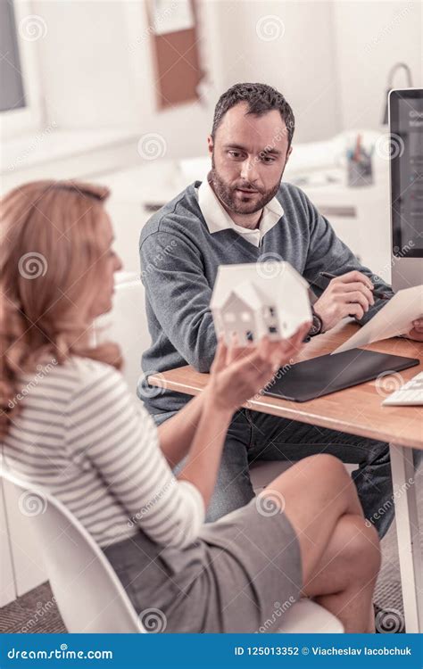 Creative Adult Designers Discussing Design Project Together Stock Photo Image Of Device