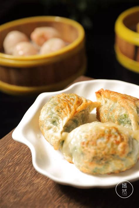 韭菜煎饺广式 广式煎饺 大山谷图库