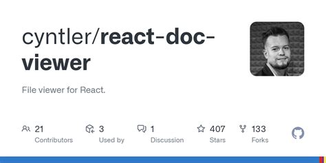 Github Cyntlerreact Doc Viewer File Viewer For React