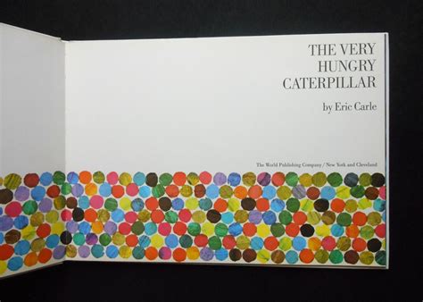 The Very Hungry Caterpillar By Carle Eric Near Fine Hardcover 1969