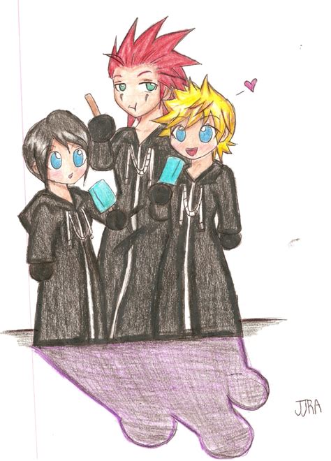 Roxas Xion And Axel Kingdom Hearts Fan Art 13817311 Fanpop