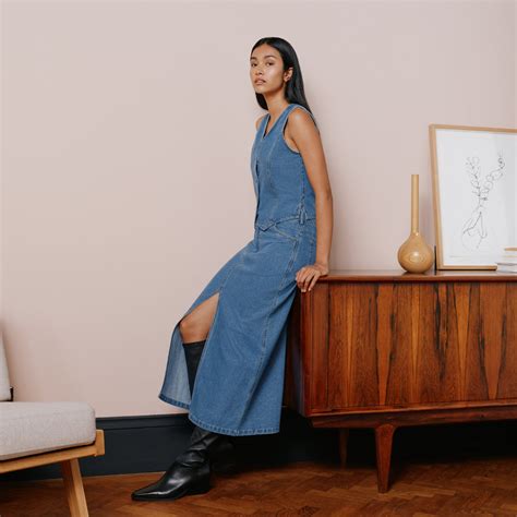 Denim Waistcoat Sustainable Womenswear Albaray