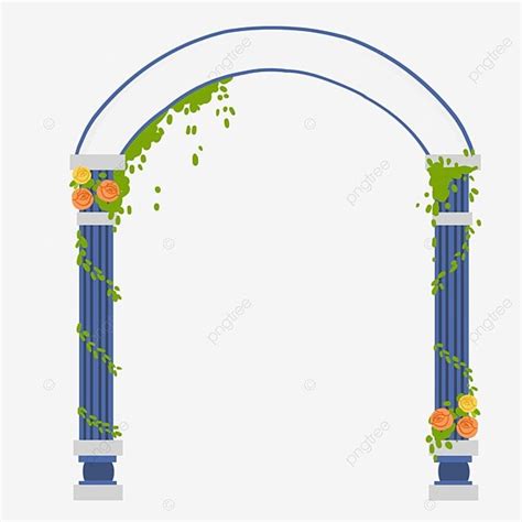 Arch Border Clipart Vector Hand Drawn Creative Arch Border Elements Creativity Arch Frame