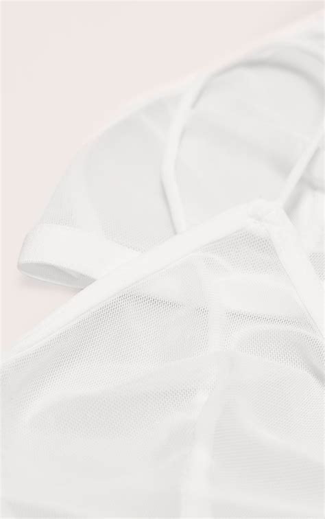 White Mesh Pack Of 2 Basic Triangle Bra Lingerie And Nightwear