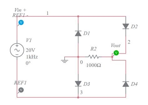 Rectificadorondacompleta Multisim Live