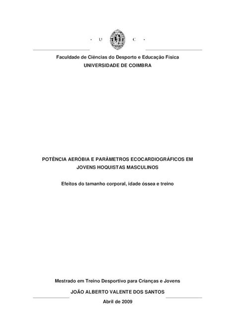 PDF Faculdade de Ciências do Desporto e Educação Física 2018 1 1 ii Futebol Clube de