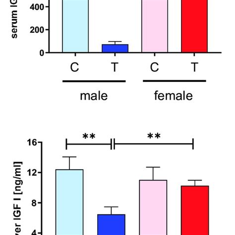 Concentrations Of Igf 1 In Serum Left Panel And The Liver Right Download Scientific Diagram