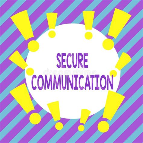 Handwriting Text Secure Communication Concept Meaning Preventing Unauthorized Interceptors From