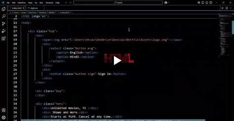 Webdevelopment Html Css Netflixclone Frontend Coding Project