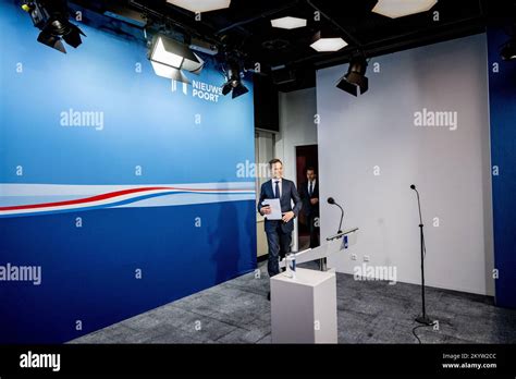 The Hague Prime Minister Mark Rutte During The Press Conference After