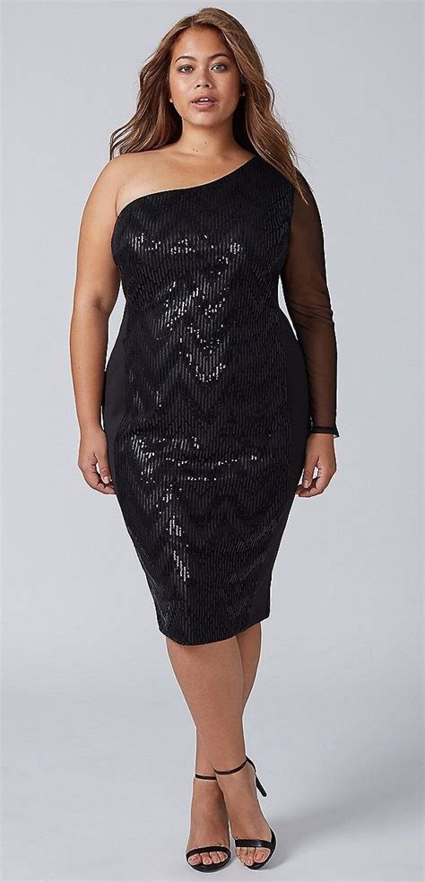 Plus Size Sequin Dress Plus Size Cocktail Party Dress Plussize