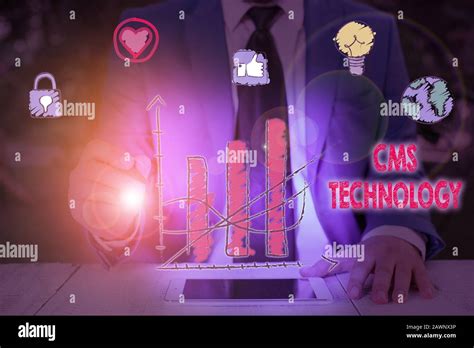 Text Sign Showing Cms Technology Business Photo Text Programs That Are Used To Create And