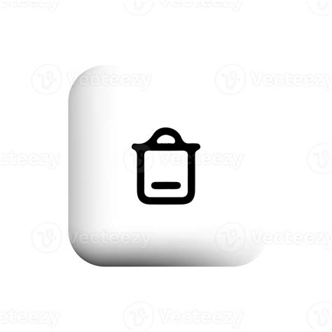 Trash Can Icon On White Shape 55208419 Png
