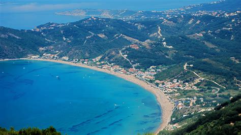 Agios Georgios Pagon Beach The Crystal Clear Blue Water Beach