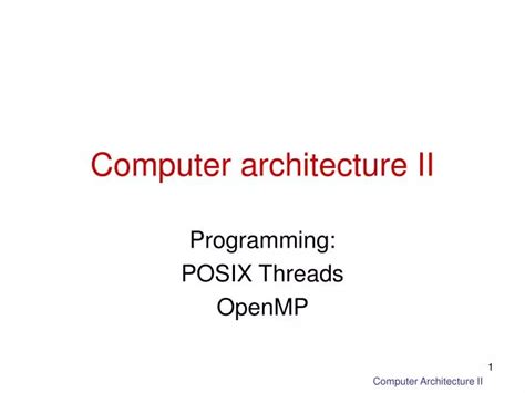 Ppt Computer Architecture Ii Powerpoint Presentation Free Download Id4164368