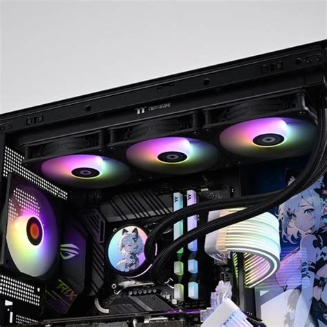 枭龙pro360 限定版 体式cpu水冷散热器 黑色